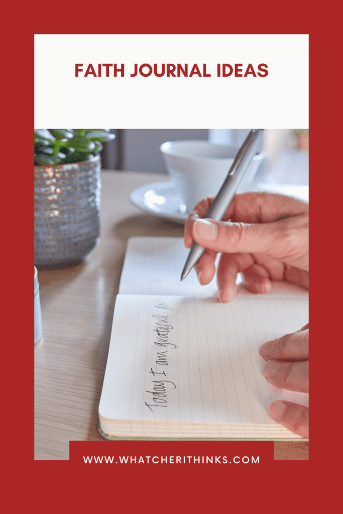Faith Journal Ideas